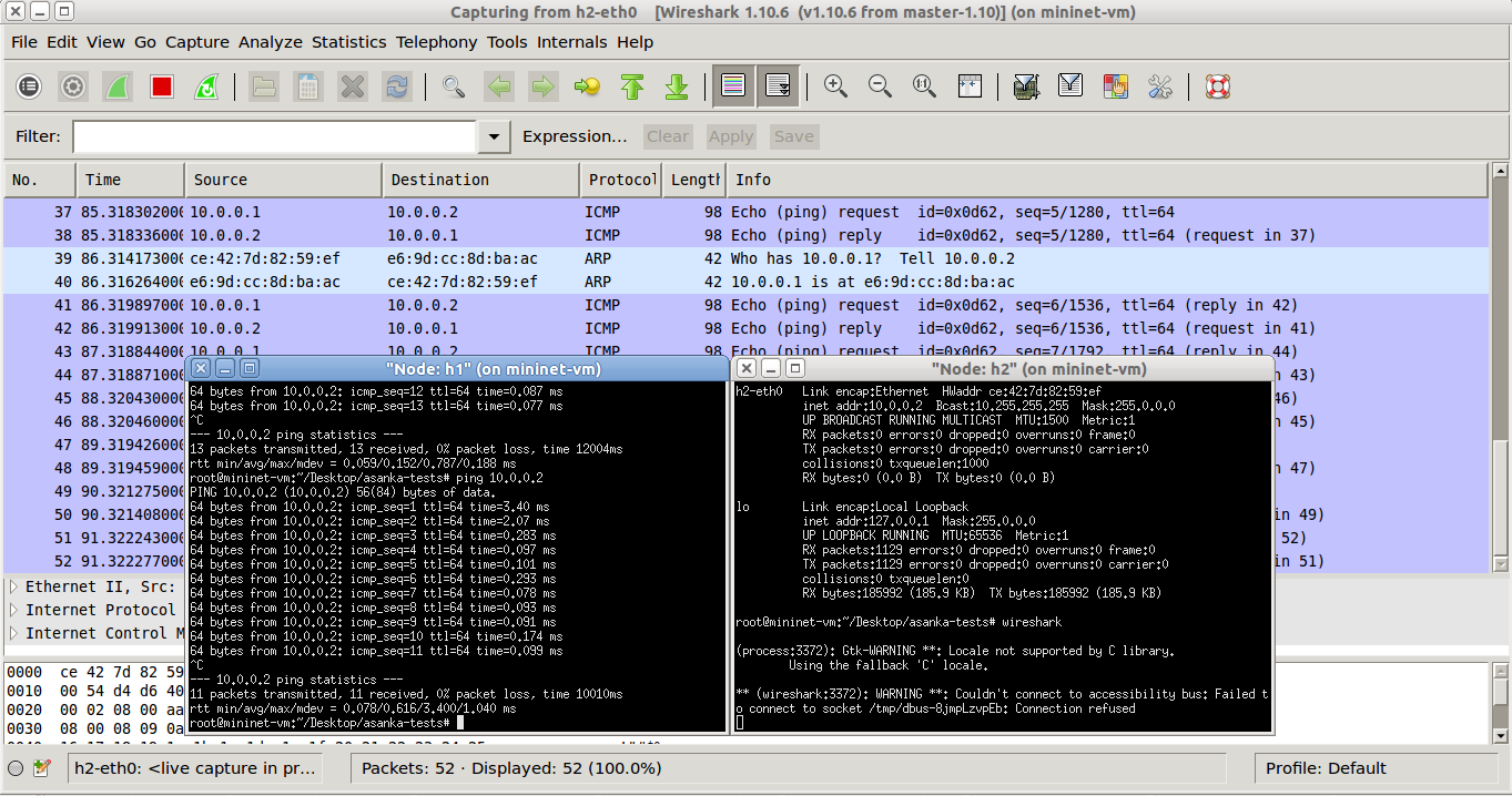 fetch( ); decode( ); execute( );: Emulating Simple Networks with Mininet