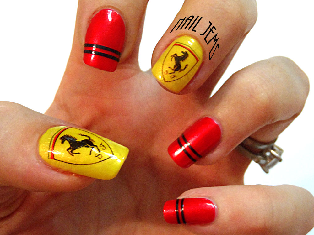 Nail Jems: Waterslide Decals - Giving my nails HORSEPOWER!