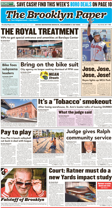 A tale of two Brooklyn Paper front pages