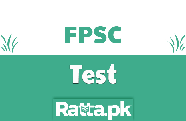 FPSC FIA and Customs Descriptive Test - Ratta.pk