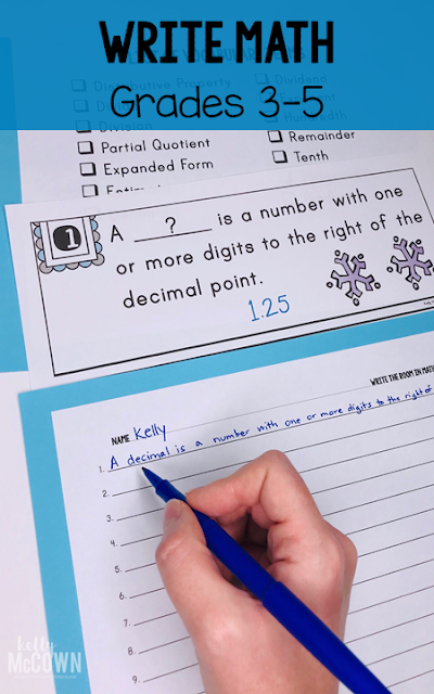 Kelly McCown: Writing Math in January (Grades 3-5)