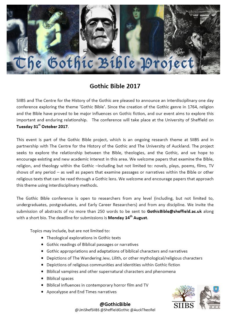 Sheffield Gothic : Gothic Bible 2017