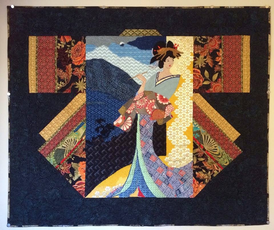 Summer's Snippets: Kimono Needlepoint Quilt Finished...