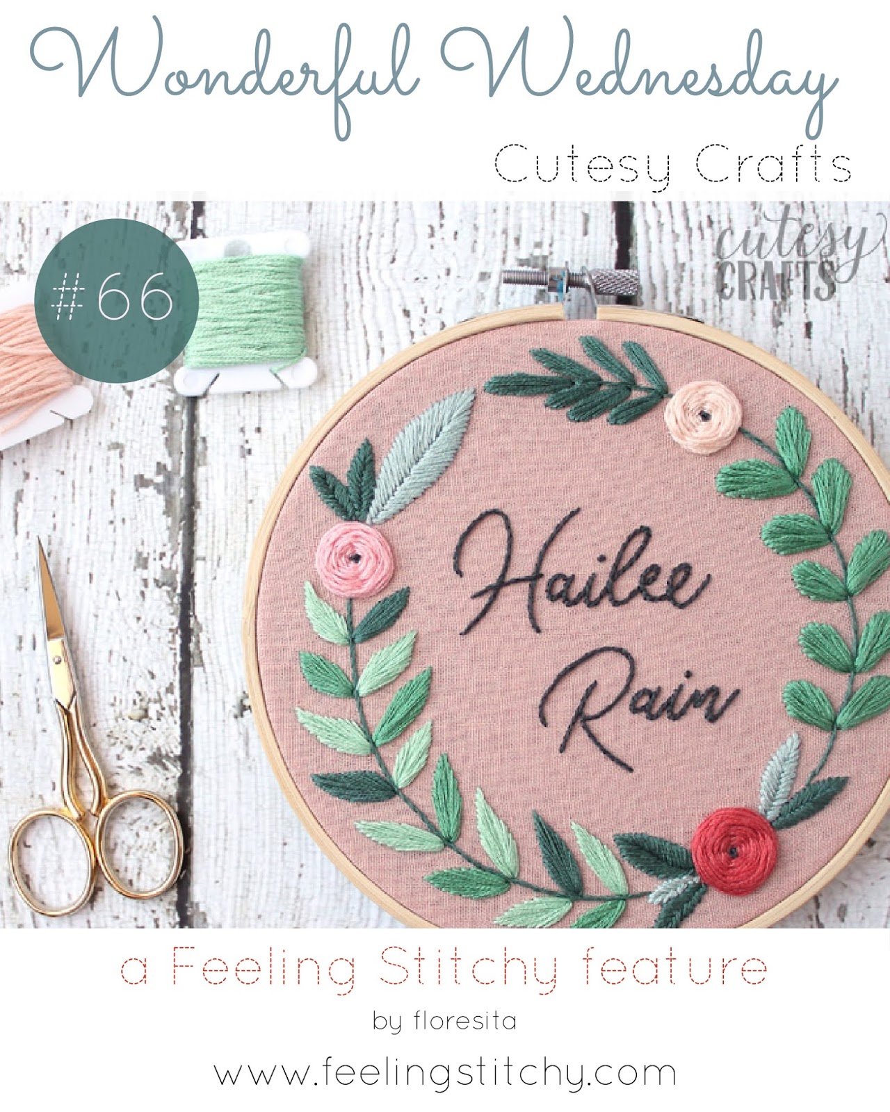 feeling stitchy: Wonderful Wednesday 66 - Cutesy Crafts
