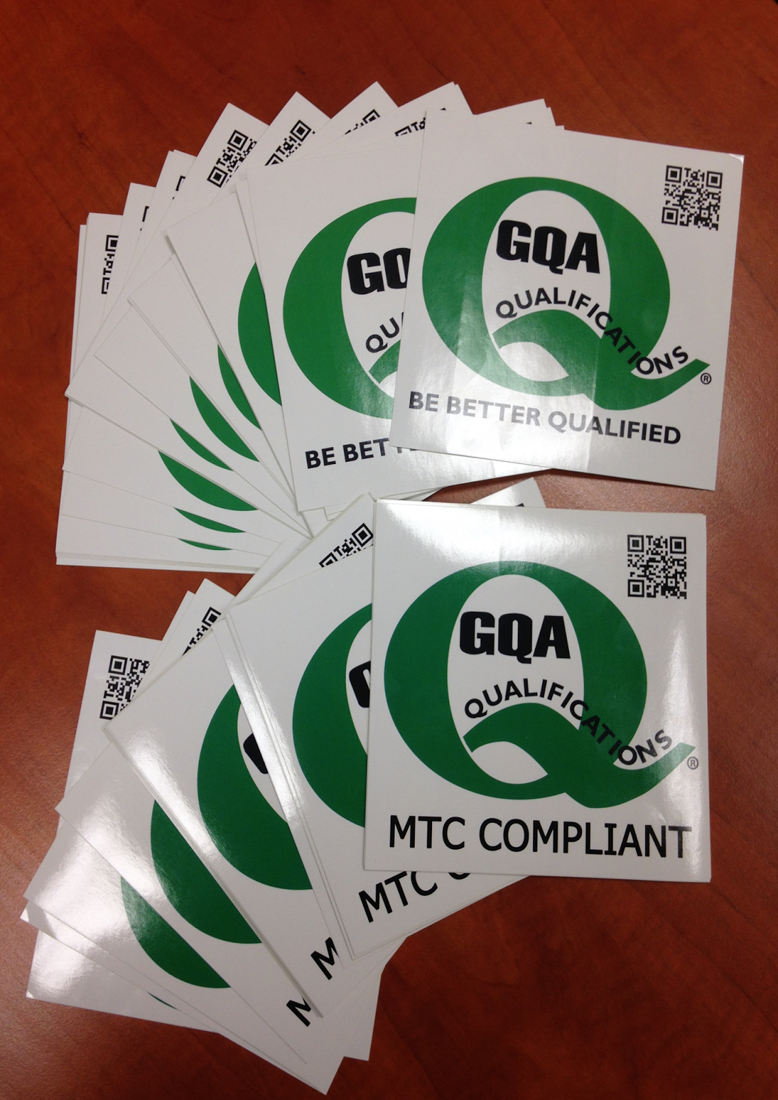GQA Qualifications: GQA Vehicle Stickers