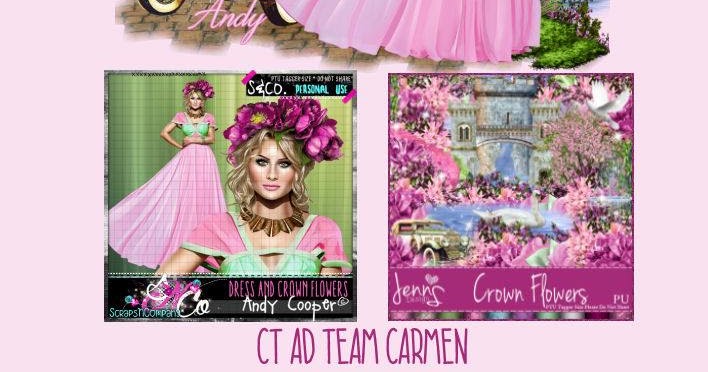 Carmen designs: Dress And Crown Flowers