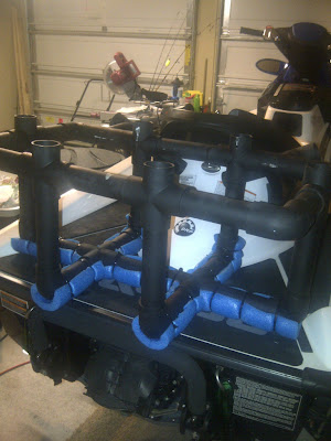 Nick's Fishing Blog: How To: Jet Ski - Build A PVC Cooler Rack