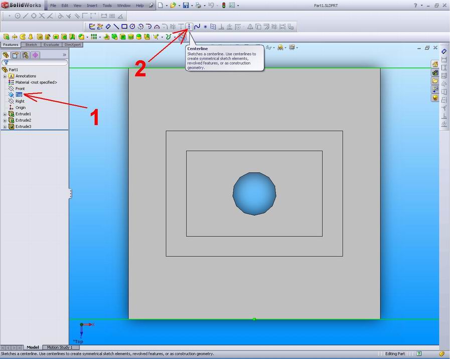 Membuat Lubang Menggunakan Hole Wizard - ARUSHA_WORKS