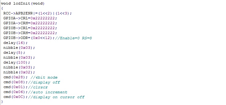 STM32F103C8T6 Programming Tutorial: Interfacing LCD to STM32F103C8T6