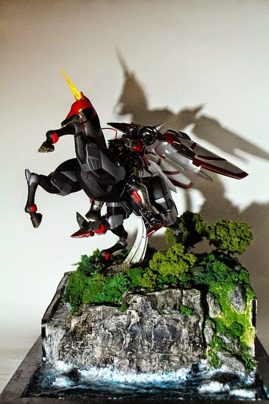 Gundam Family: HGUC 1/144 Master Gundam + Fuunsaiki Diorama Custom Build