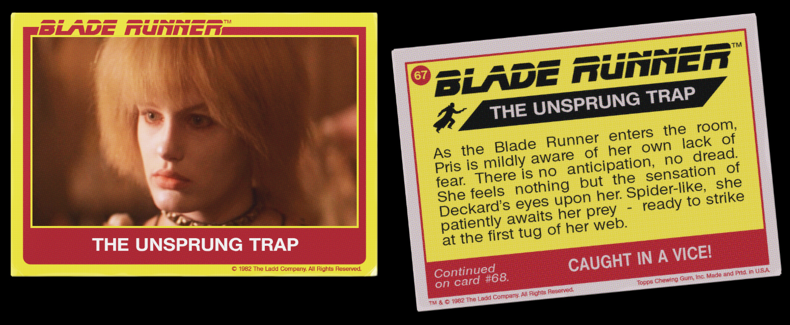 Repeat Viewing: More Blade Runner Trading Cards.