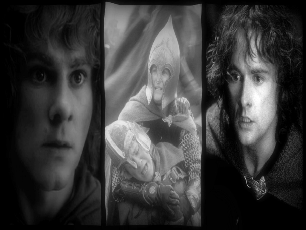 Middle-Earth and Beyond Wallpapers: The Four Hobbits