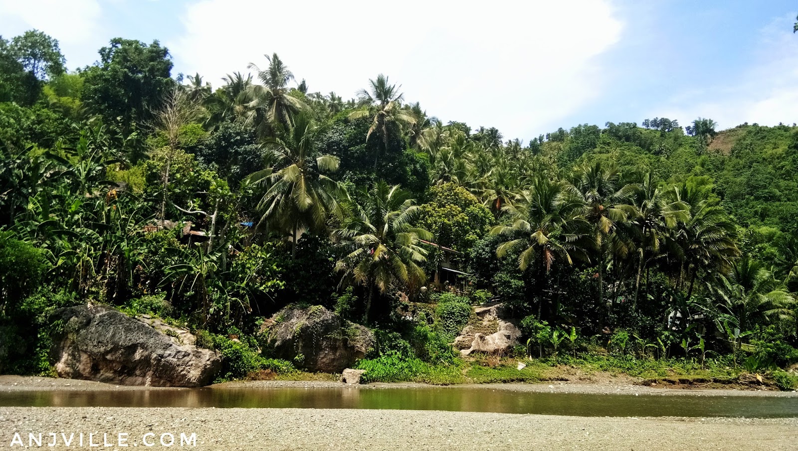 "Hiked down to this river that connects Marmol Cliff and Adela..."