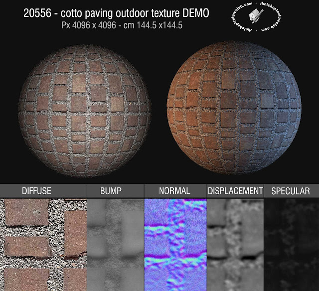 SKETCHUP TEXTURE: New royalty free textures seamless paving outdoor