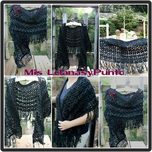 Diferentes formas de llevar un chal. | Mis LolanasyPunto