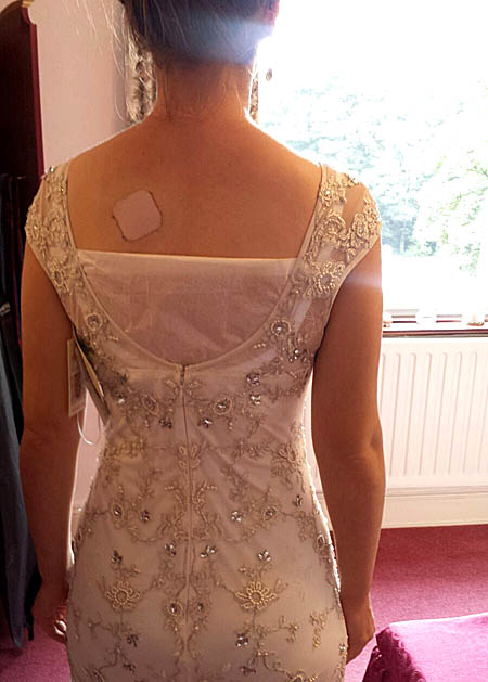 Sew in Love: Wedding Dress Modesty Panel - design and sampling