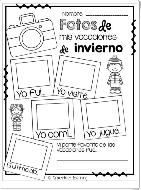 Recursos didácticos para imprimir, ver, leer: "Fotos de mis vacaciones ...