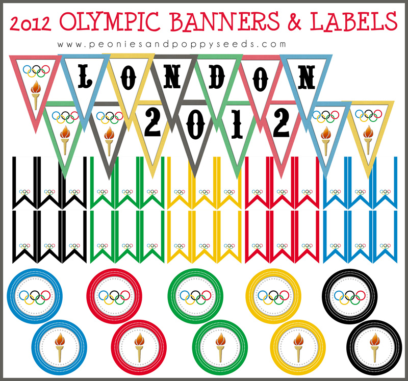 The Bingham Diaries: Olympic Party: Banners and Labels
