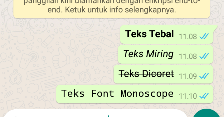 Membuat Fitur Teks Tebal, Miring, Bergaris dan Font Monoscope Pada ...