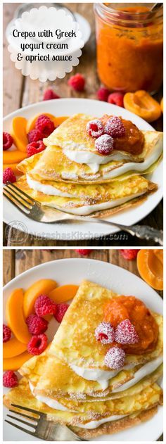 Crepes with Greek Yogurt Cream - Book Of Recipes