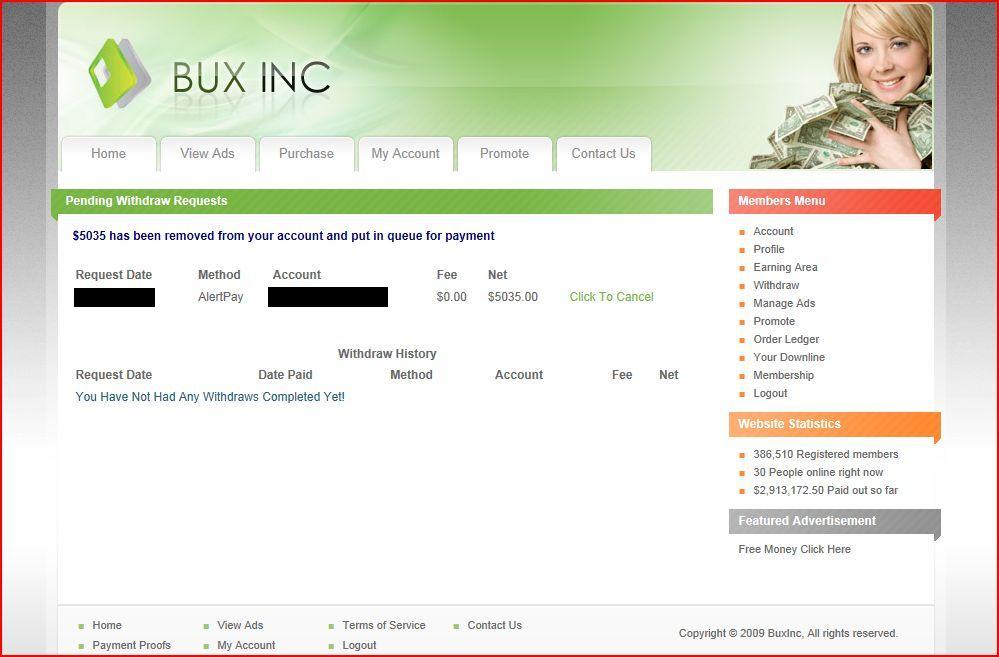 BUX INC, Real Scam
