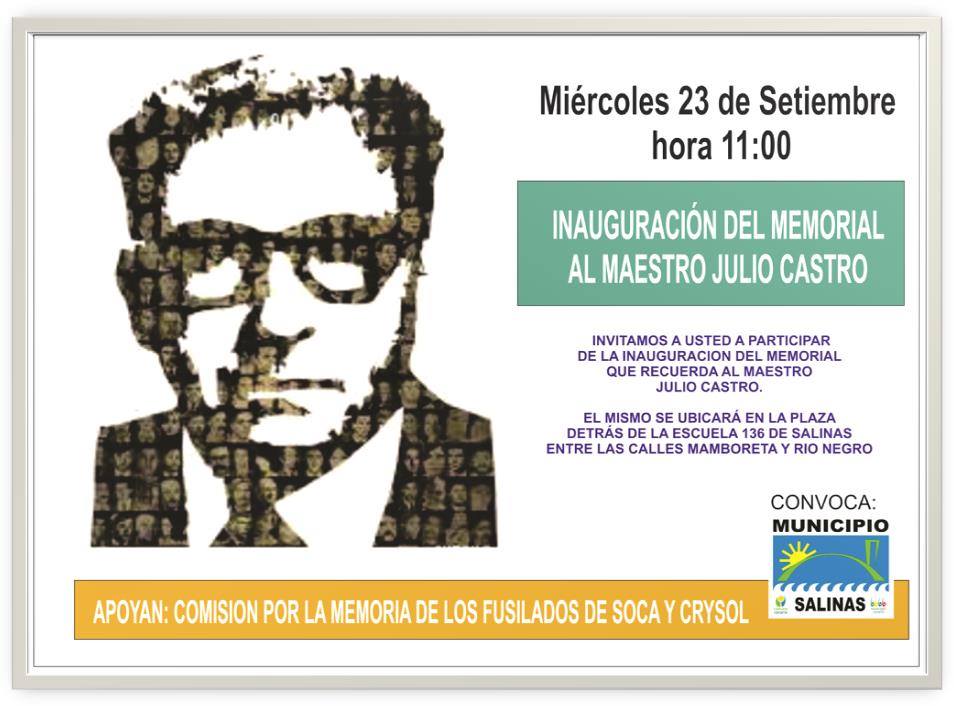 Notas de Salinas: Al maestro Julio Castro