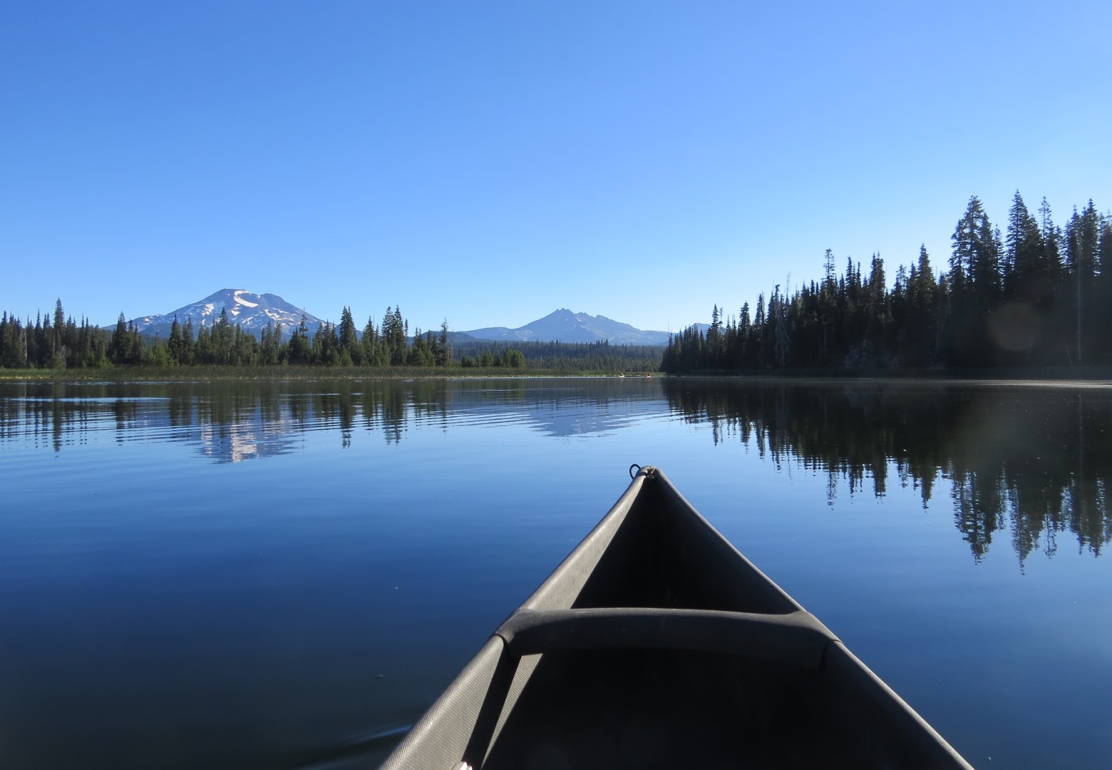 Where's Liz? 2016: Hosmer Lake, Cascade Lakes Scenic Byway, Oregon