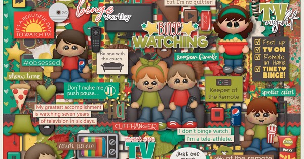 BoomersGirl Designs: "BInge Watching" Digital Kit