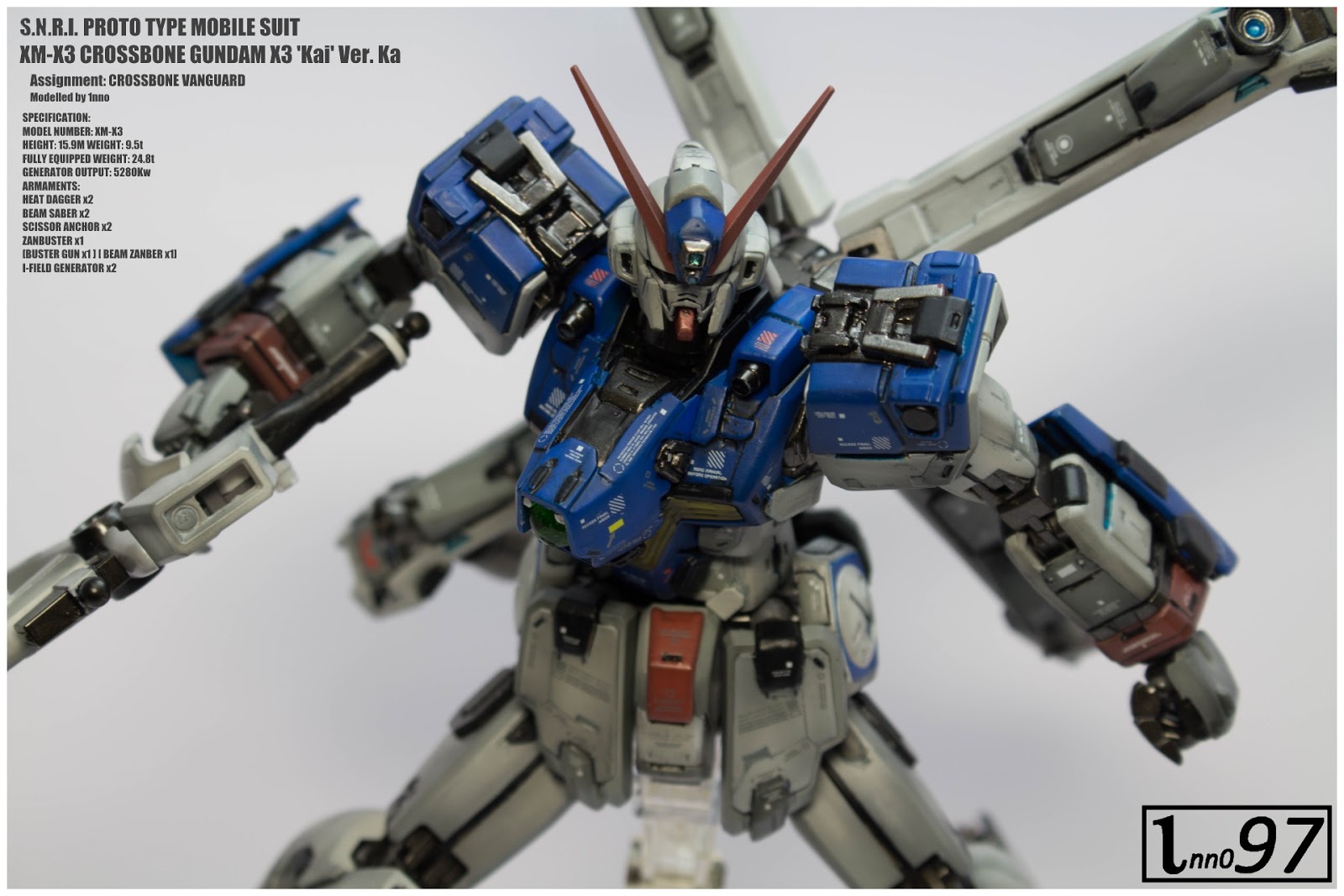 Custom Build: MG 1/100 Crossbone X3 Ver. Ka