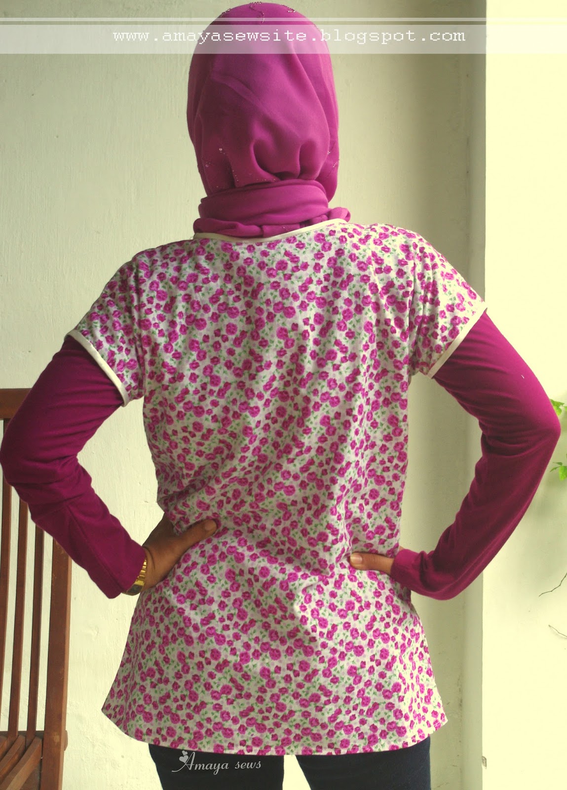 Amaya's Sew Site: Cara Menjahit Blouse Yang Sederhana Untuk Pemula ...
