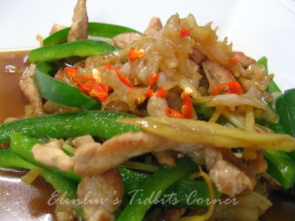 Elinluv's Tidbits Corner: Stir Fry Jelly Fish With Meat Strips And ...