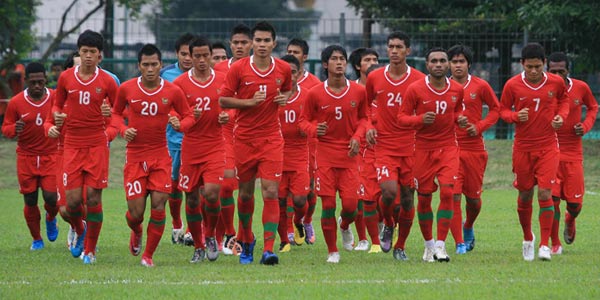 Timnas U-23 Berlatih Seperti Militer