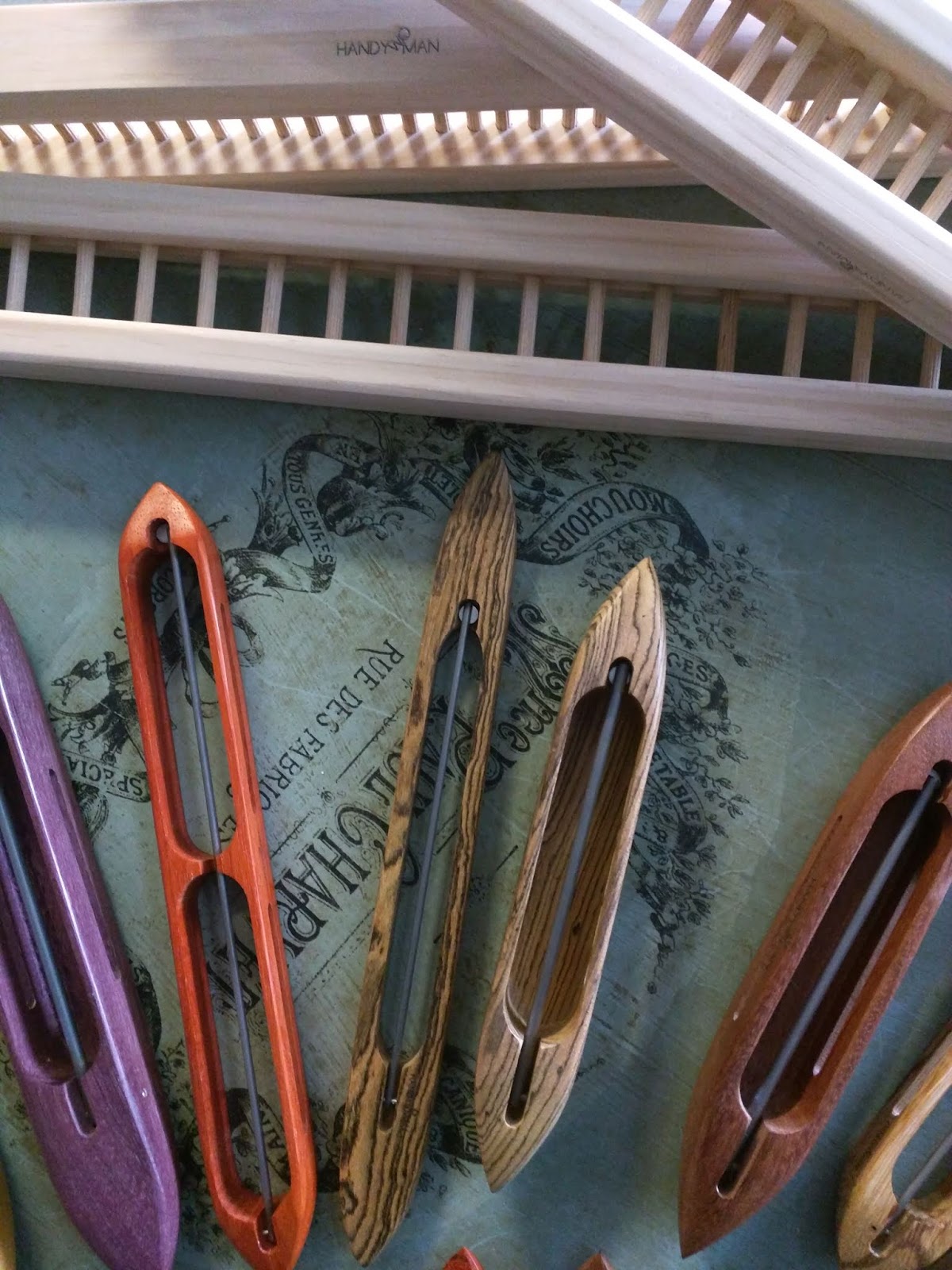 She's just a girl who creates...: More Handmade Weaving Boat Shuttles