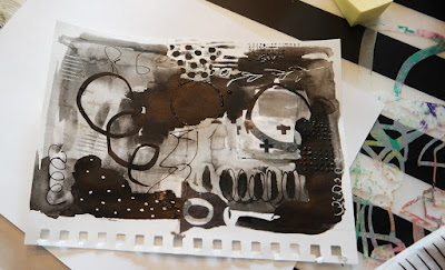 Artful Play: Black and White Mark Making