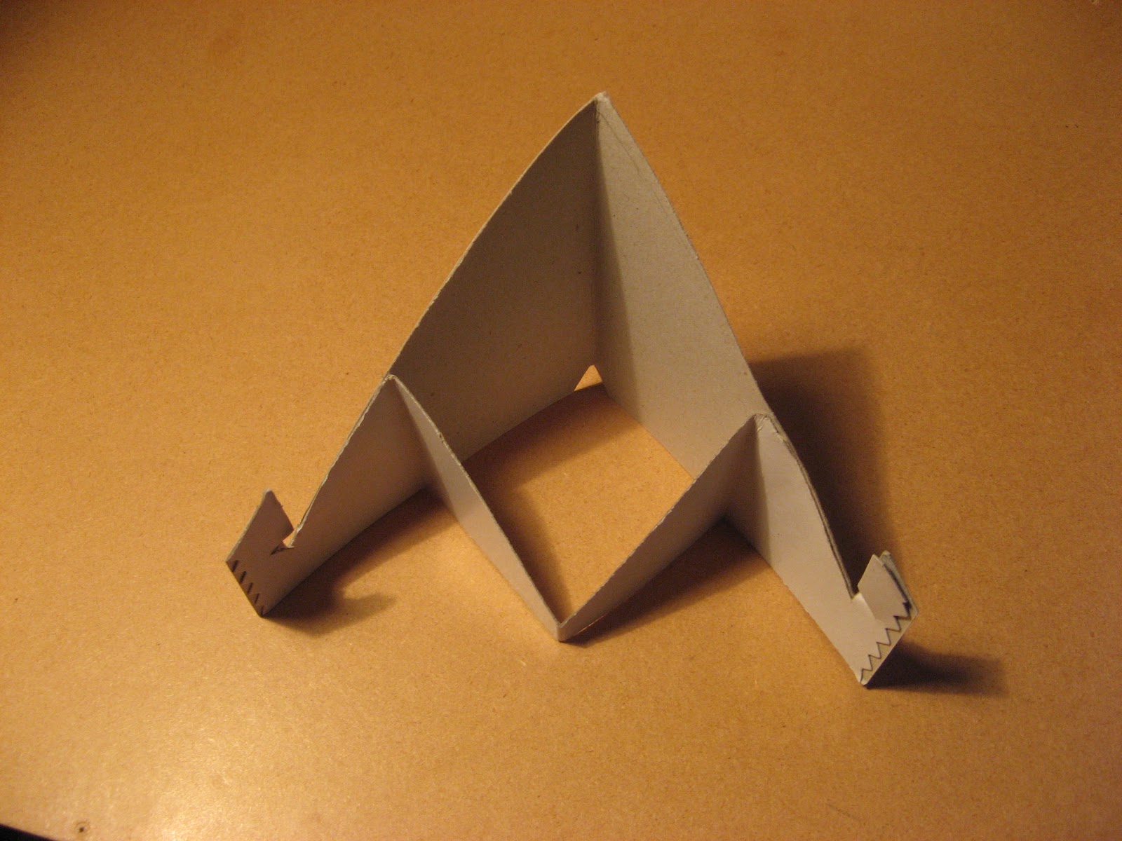 Cardboard seven inch tablet stand