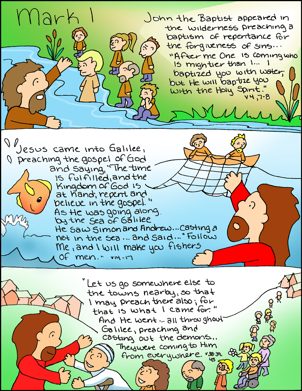 Doodle Through The Bible: Mark 1