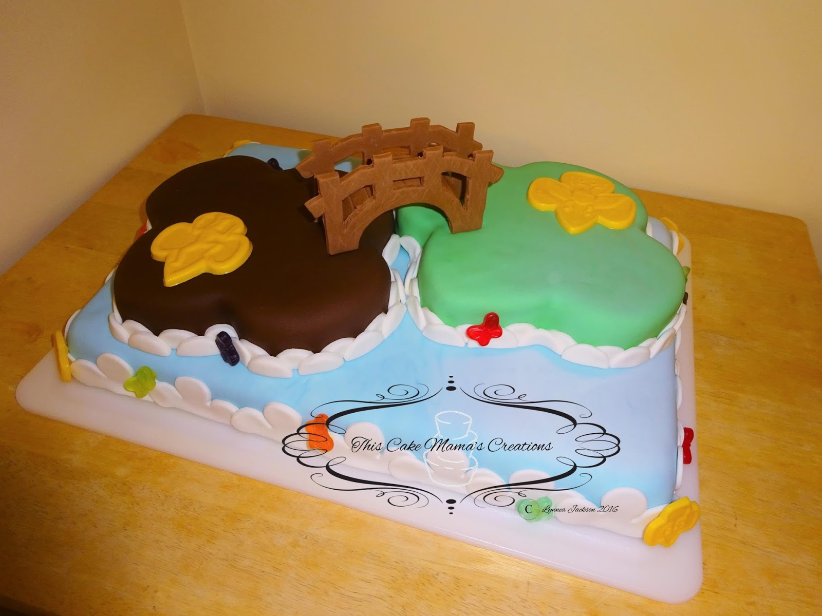 Cake Mama's Creations: A Bridge and Butterflies