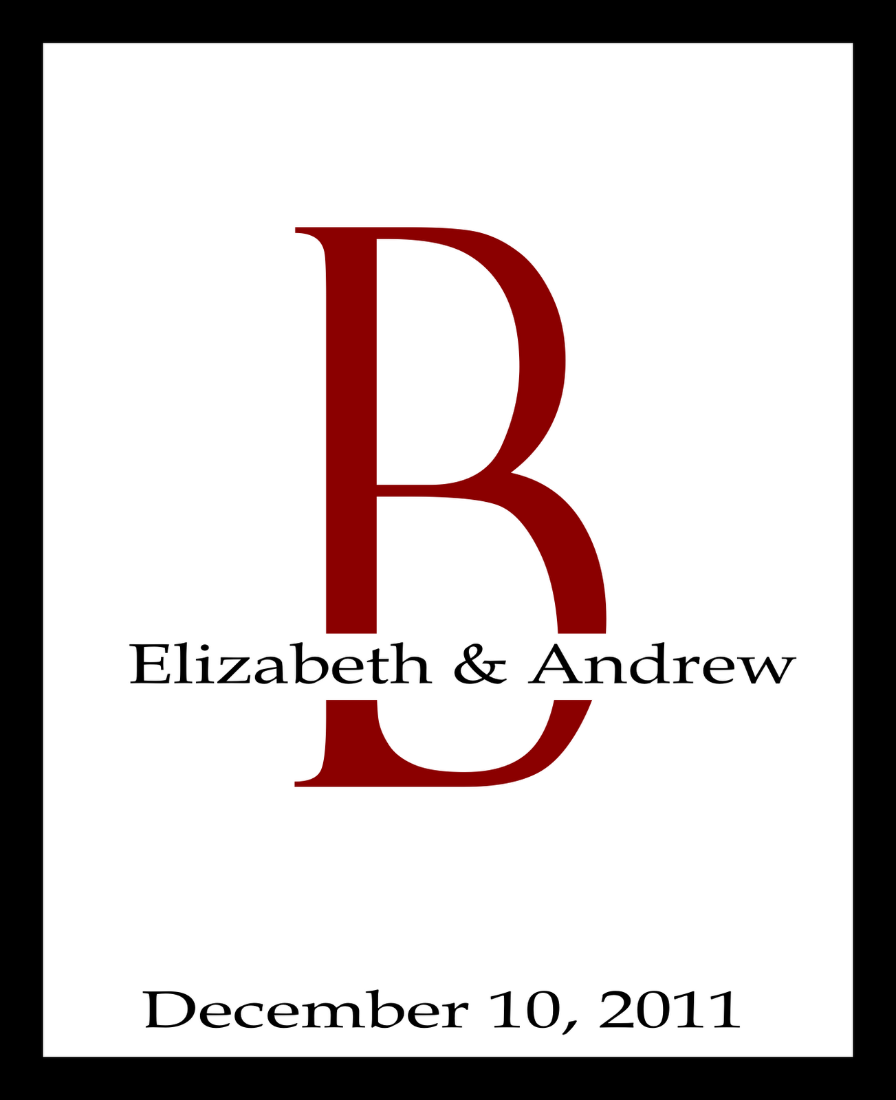 The Pretty Wedding: Wedding Signature Poster - Personalized