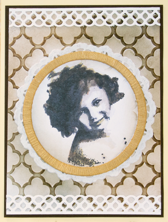 Playing with embossing folders and diffuser plates - Elina Stromberg