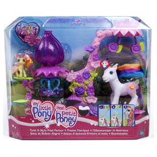 My Little Pony Zipzee Building Playsets Twist & Style Petal Parlor G3 ...