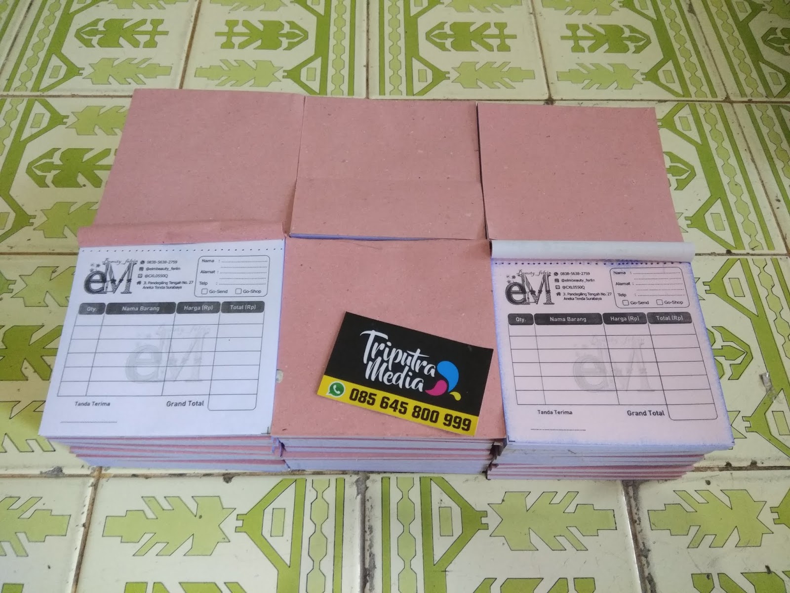 Cetak Nota Online Shop Surabaya | Percetakan Nota Kwitansi Murah Surat ...