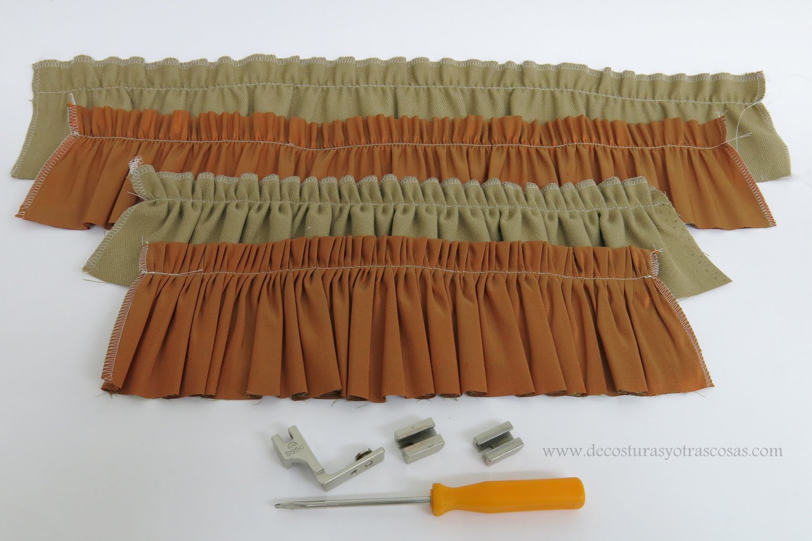 De costuras y otras cosas: PRENSATELAS INDUSTRIAL FRUNCIDOR CON ESCALÓN