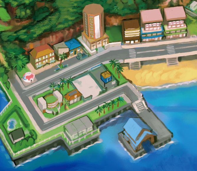 The Blue Salamander: Alola-kartan yksityiskohtia