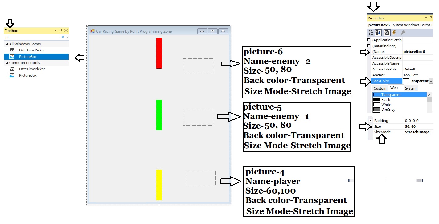 Rohit Programming zone: Car Racing Game in C# Visual Studio