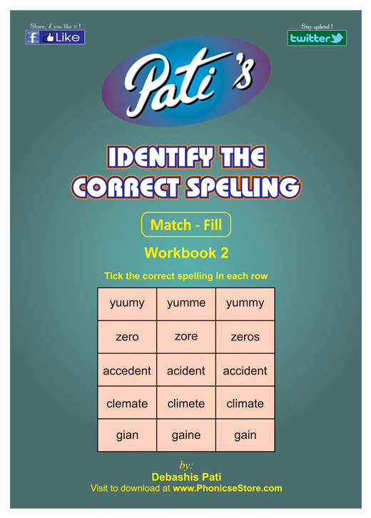 Identify the Correct Spelling: Identify the Correct Spelling workbooks