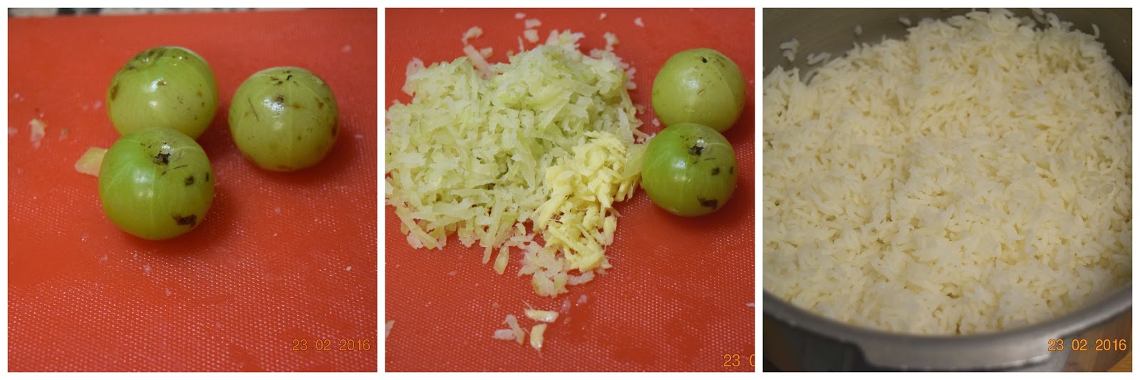 Poornima's Cook Book: Gooseberry Rice / Nellikai Sadam / நெல்லிக்காய் சாதம்