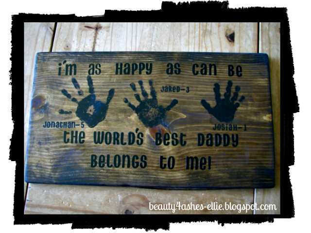 Beauty 4 Ashes: Best Daddy Sign {DIY Art}