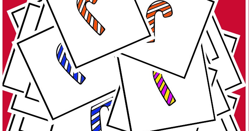 {FREE} Candy Cane Matching Cards Preschool Printable | Preschool Powol ...