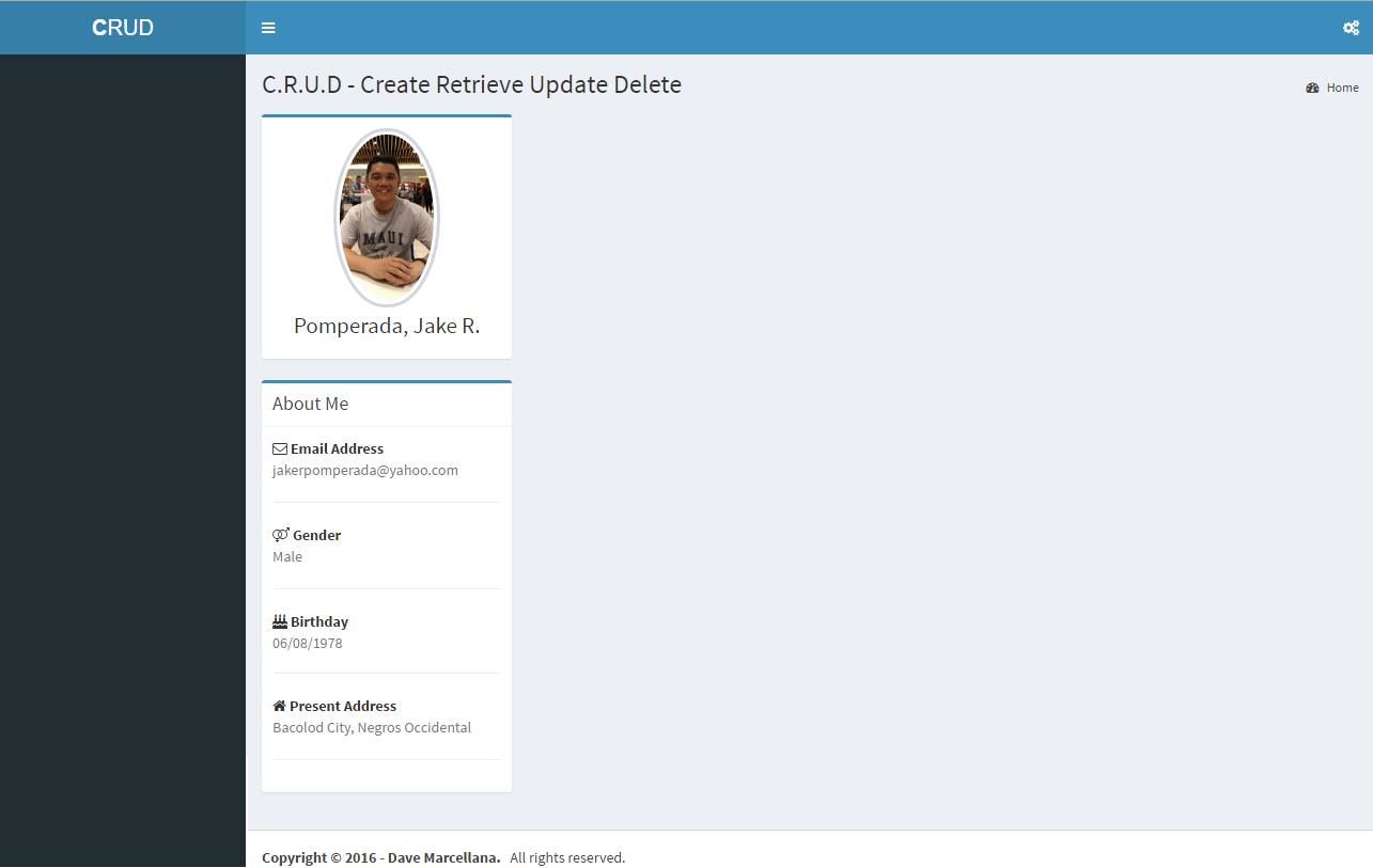 Free Programming Source Codes And Computer Programming Tutorials Crud With Picture Upload In