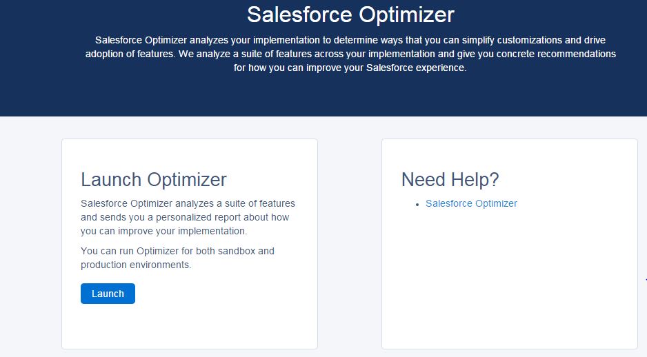 Salesforce World: Salesforce Optimizer - Improve Your Salesforce ...